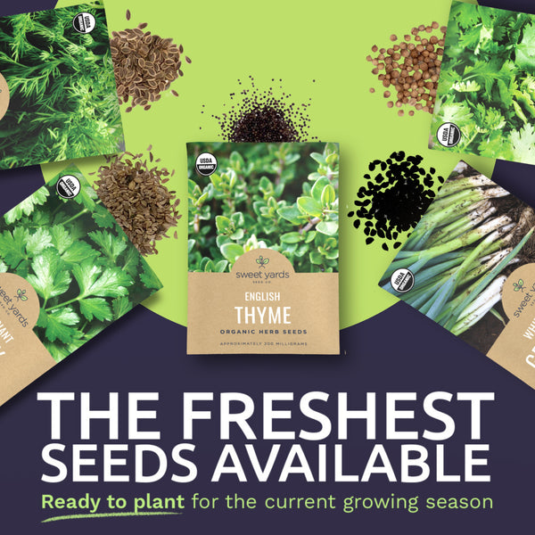 Organic Herb Variety Pack - 6 Packets – Sweet Yards