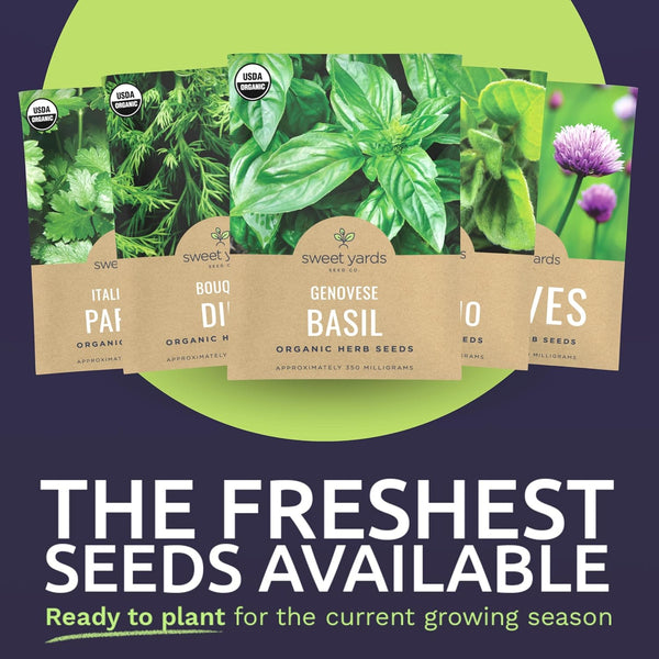 Organic Herb Variety Pack - 10 Packets – Sweet Yards