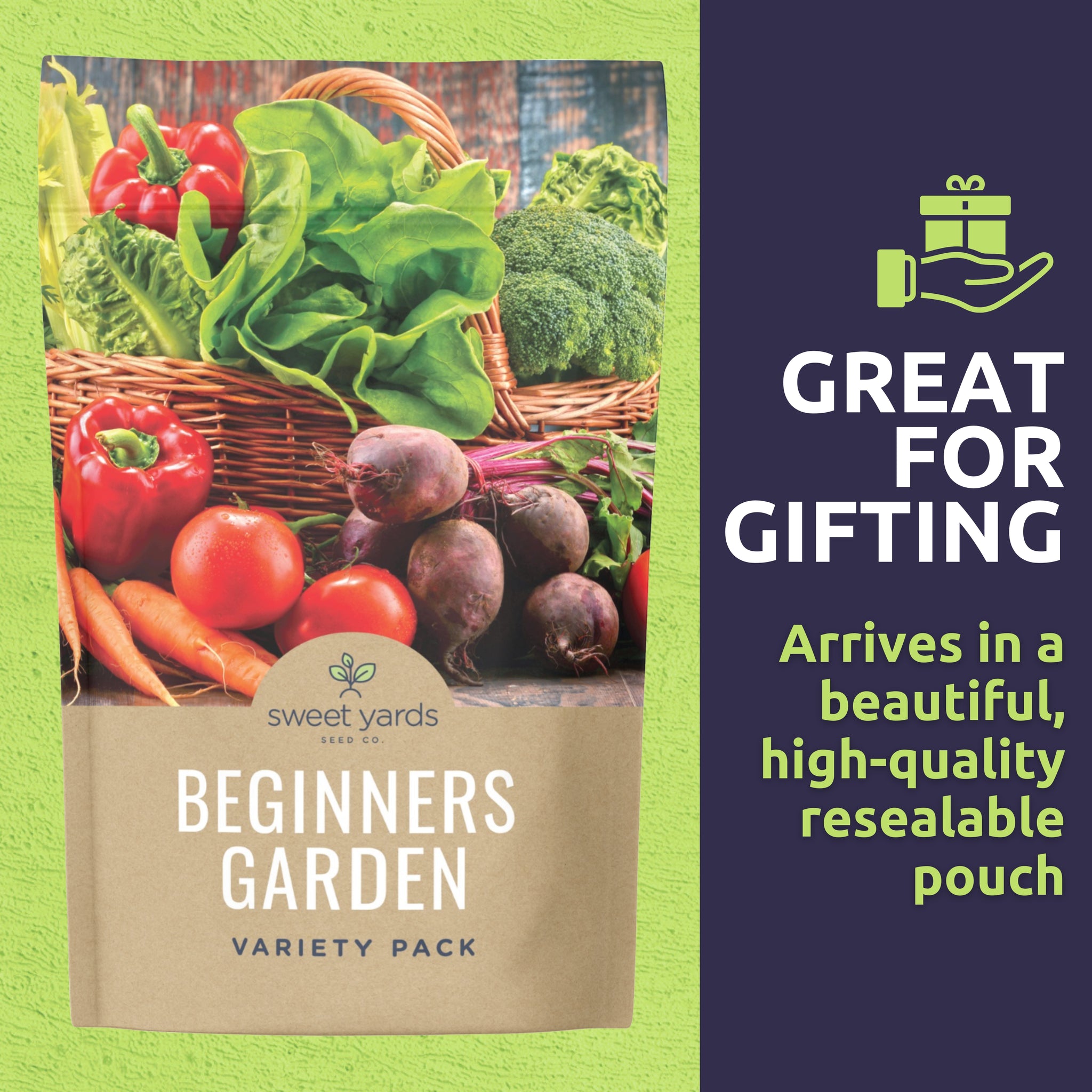 Organic Beginner's Vegetable Variety Pack - 9 Packets – Sweet Yards