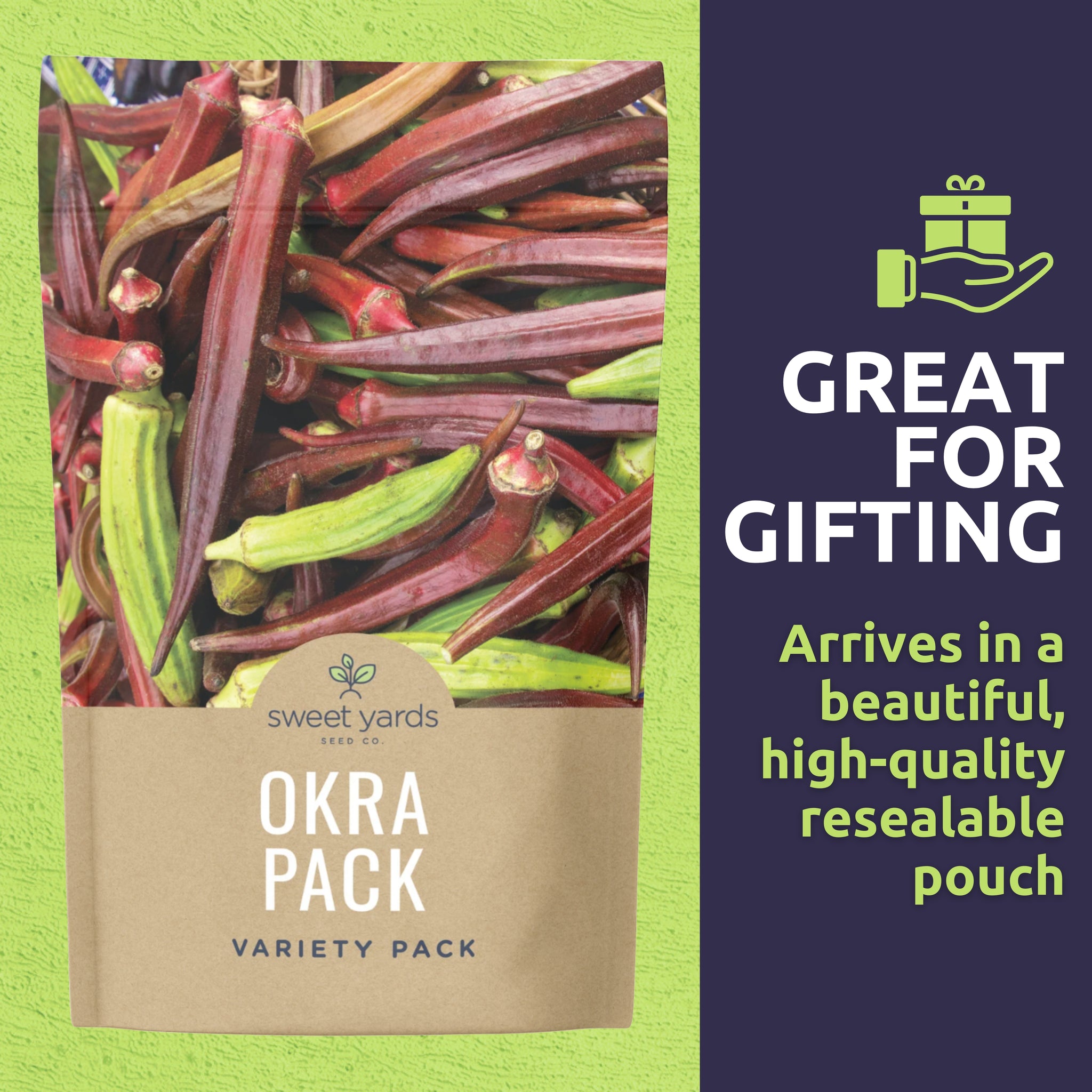 Organic Okra Variety Pack - 2 Packets – Sweet Yards